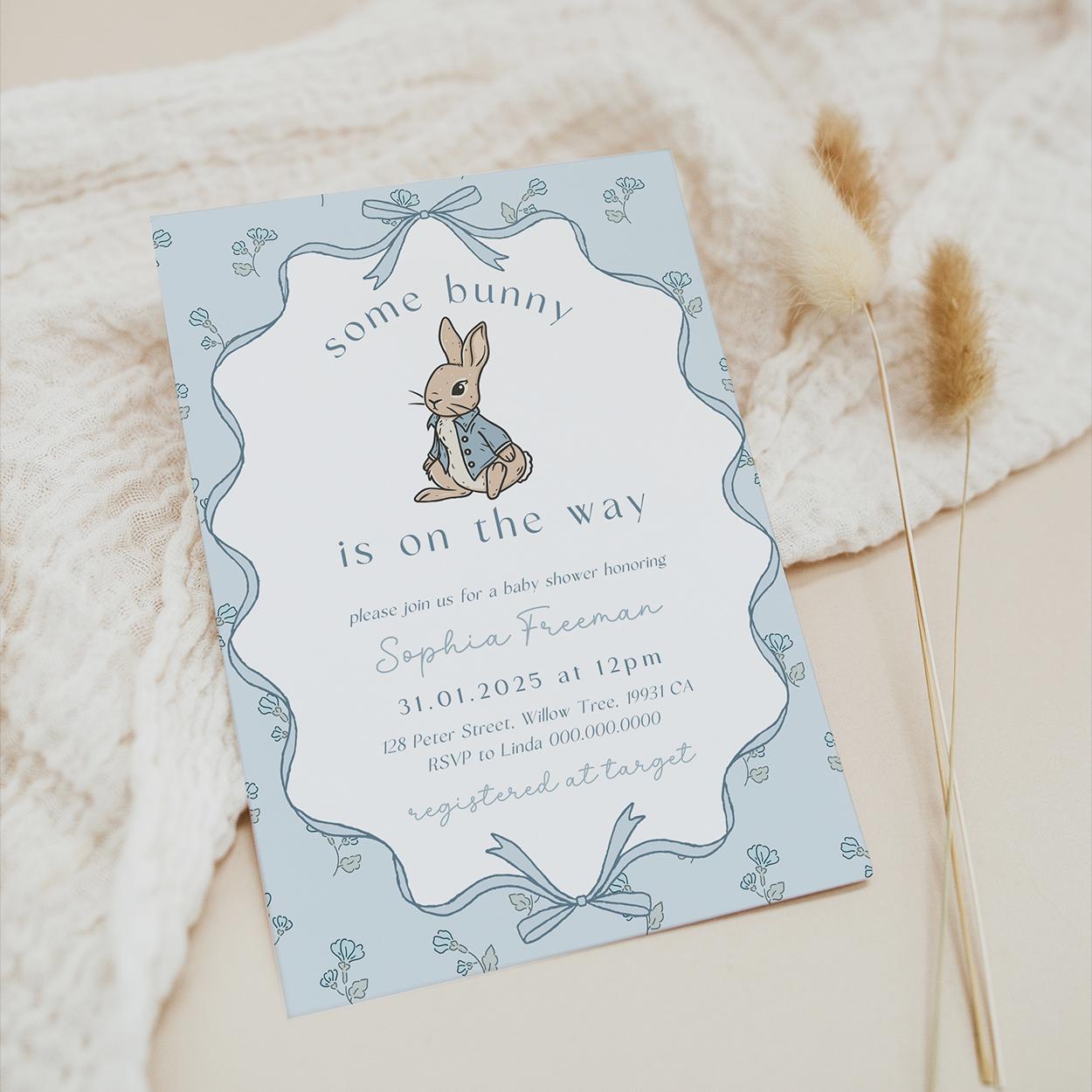 Bunny Baby Shower Invitations & Decorations | Woodland Party – Big Day Out